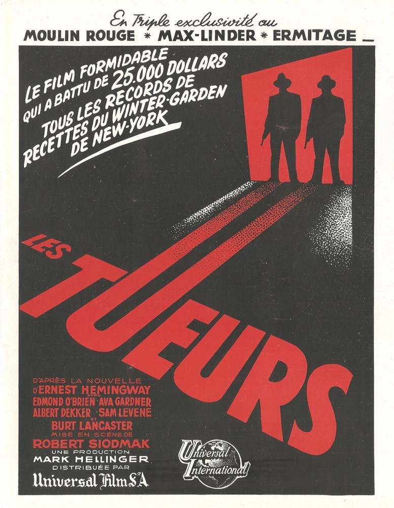 Les tueurs / The killers | Le crime s'affiche