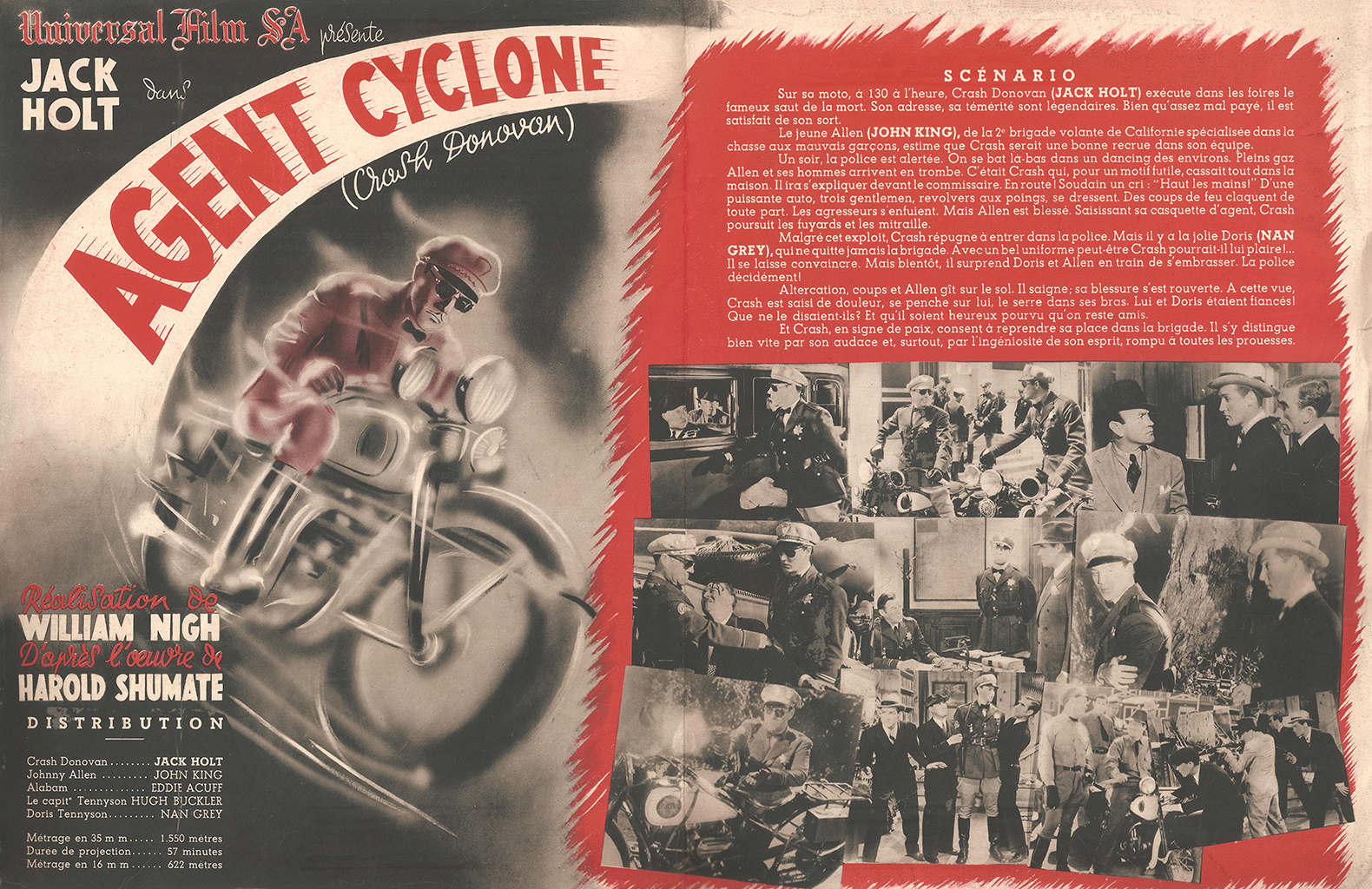 Agent cyclone / Crash Donovan | Le crime s'affiche