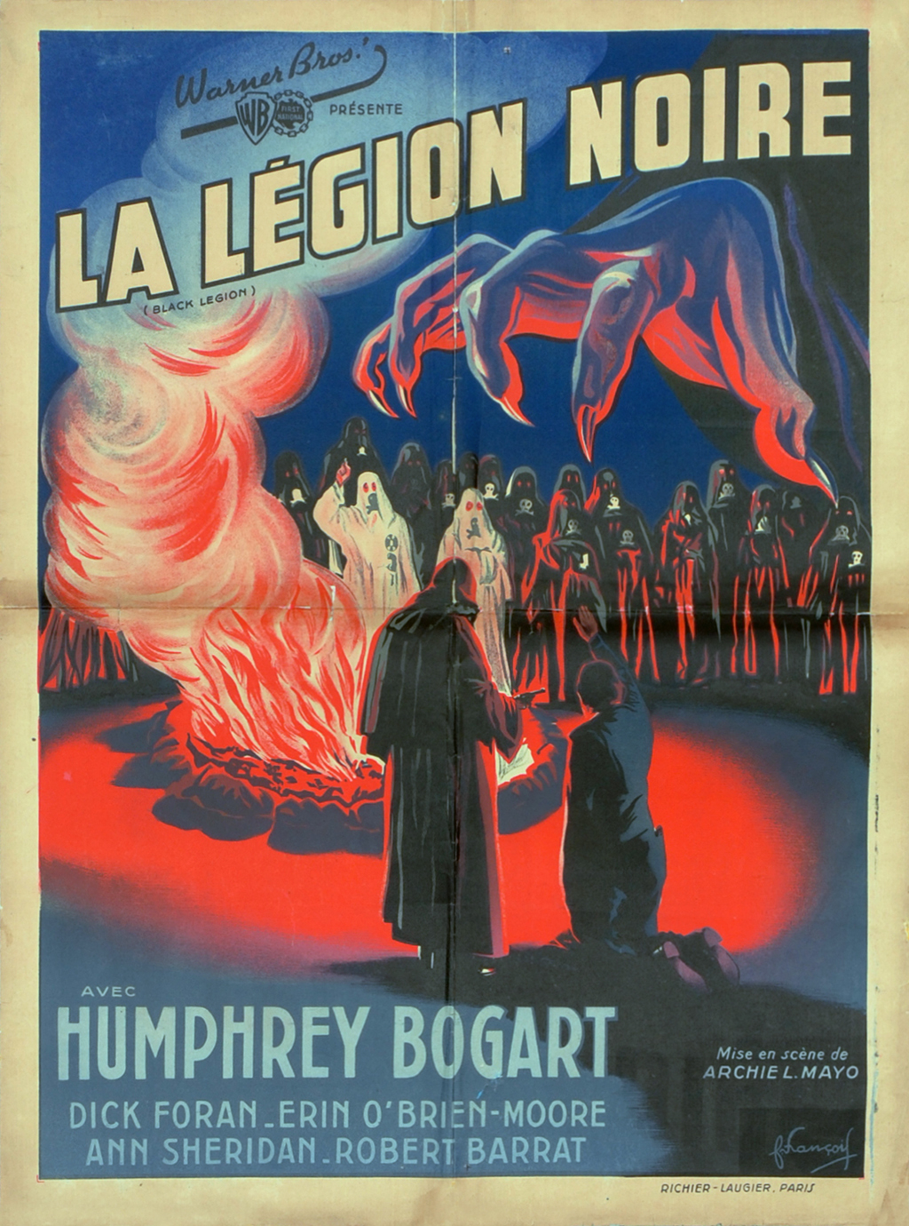 La légion noire / Black legion | Le crime s'affiche
