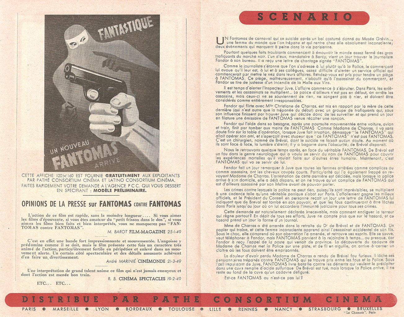 Fantômas contre Fantômas [1948] | Le crime s'affiche