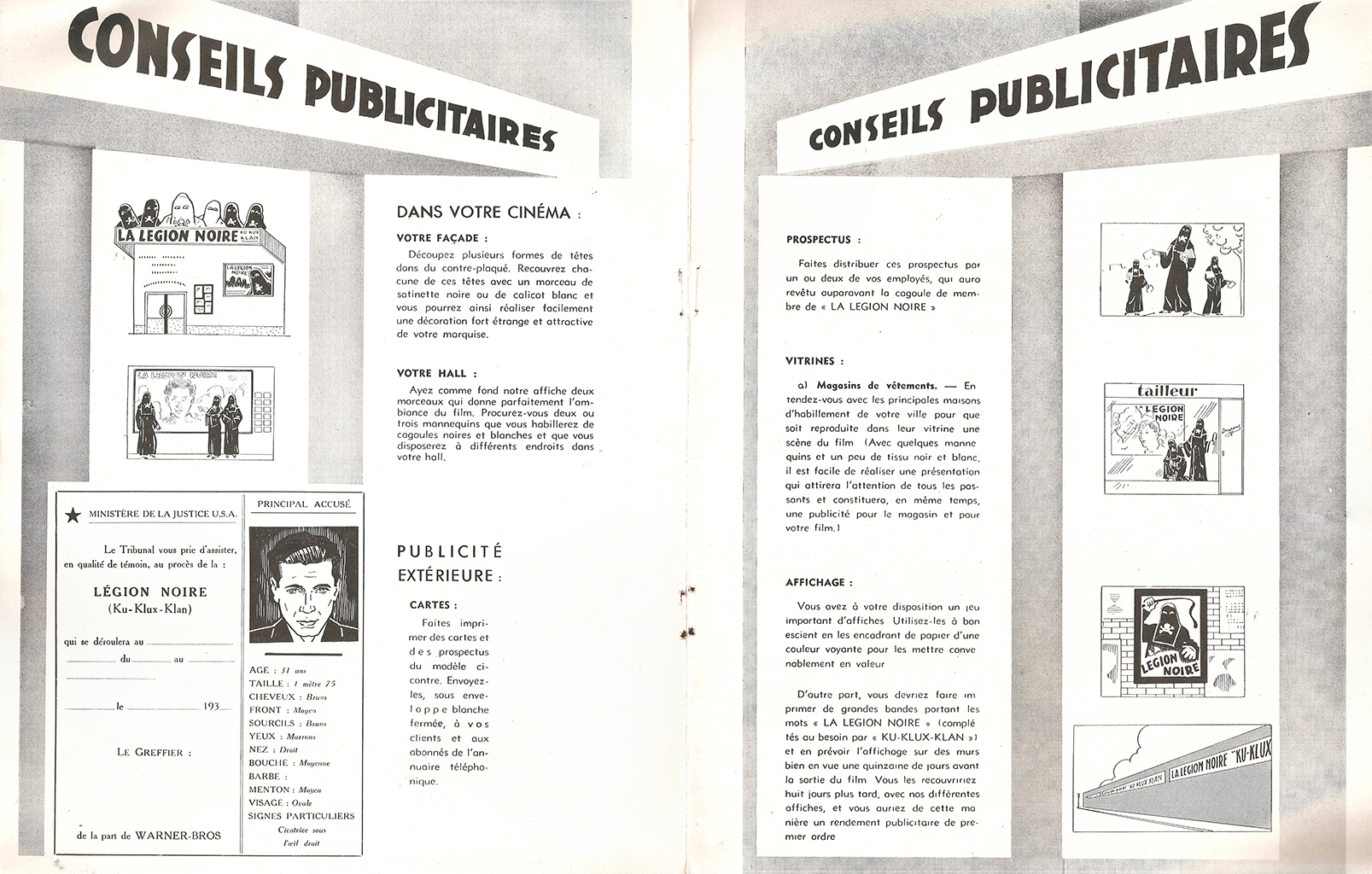 La légion noire / Black legion | Le crime s'affiche